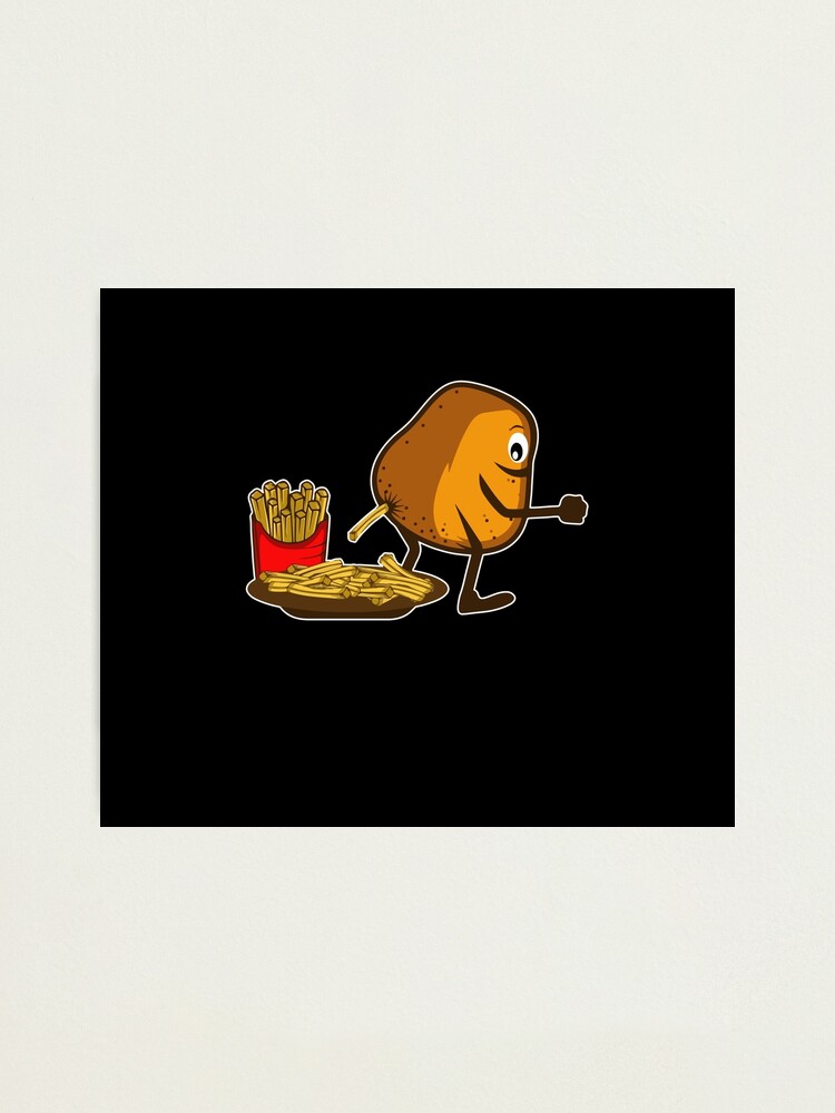 Lámina fotográfica «Papas Fritas Papa Caca Papas Fritas Humor» de ...