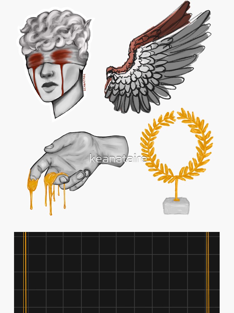 "greek mythology sticker pack (midas, icarus, oedipus)" Sticker for ...