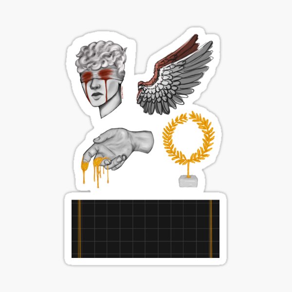 "greek mythology sticker pack (midas, icarus, oedipus)" Sticker for ...