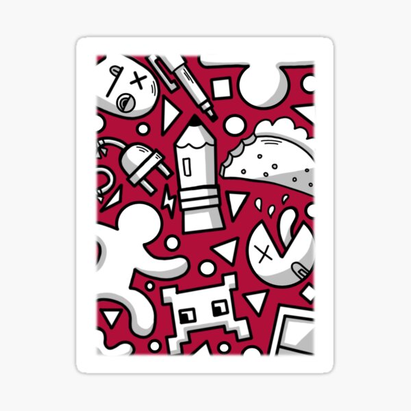 "Doodle (REF)" Sticker by Jellostudios | Redbubble