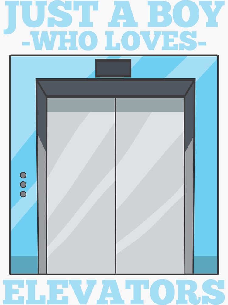 "Elevator Elevator Mechanic" Sticker for Sale by Mealla | Redbubble