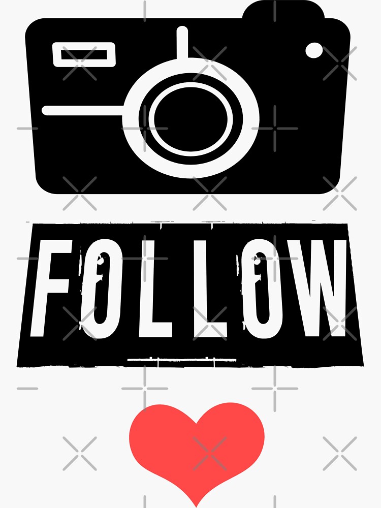 "Cameraman Photographer Follower" Sticker for Sale by phys | Redbubble