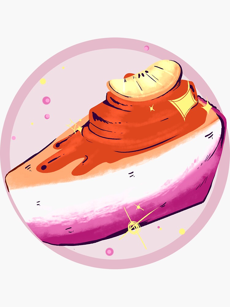"Pride Sweets- Lesbian Flag Cheesecake " Sticker for Sale by UrbanQhoul ...