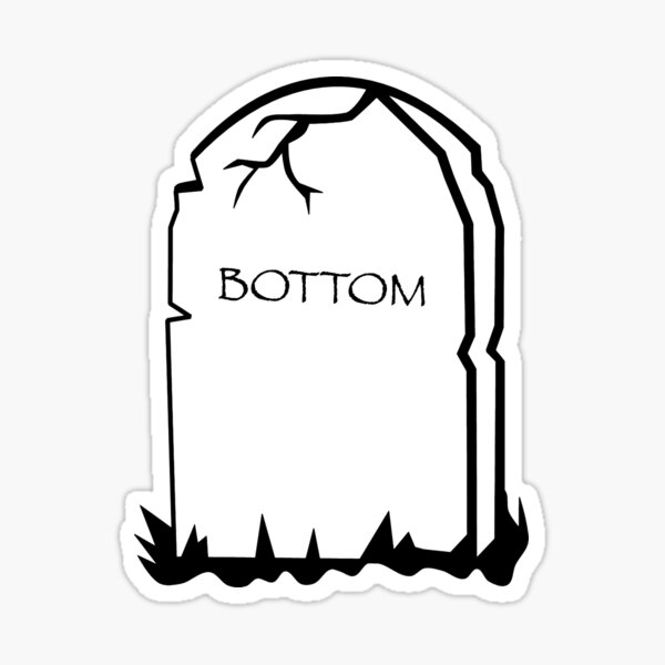 "Bottom Gravestone" Sticker for Sale by SuperTrouper98 | Redbubble