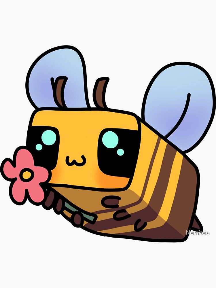 Pegatina «Abeja De Minecraft» de Namitaa | Redbubble