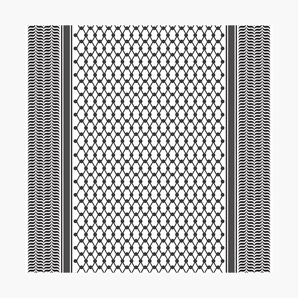 "kuffiyah of Palestine, Palestinian kuffiyah" Photographic Print for ...