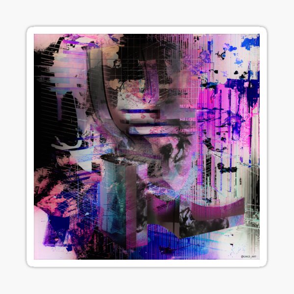 "Architecture Stain" Sticker by CMCDArt | Redbubble