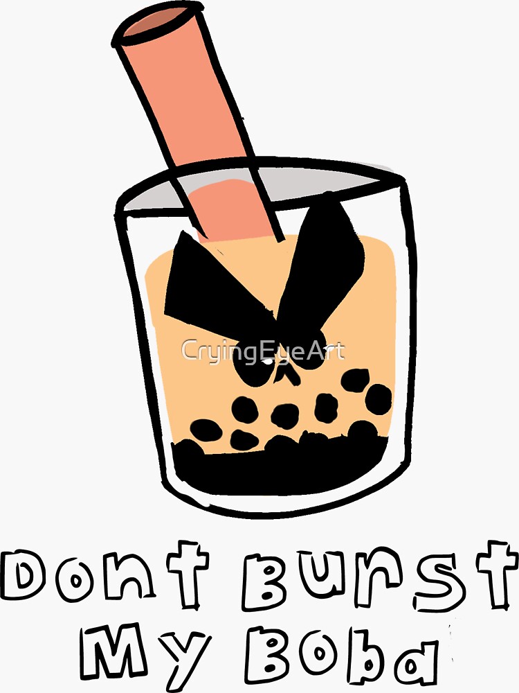 "Angry Tea" Sticker by CryingEyeArt | Redbubble