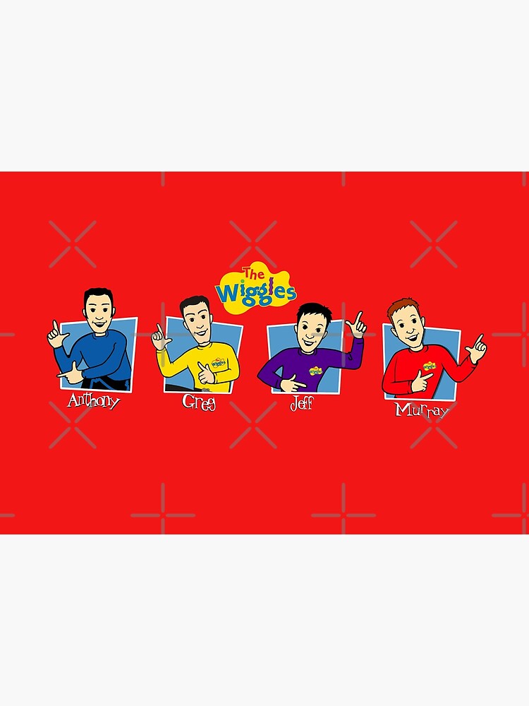 "The Wiggles-Cartoon Squares" Mask for Sale by JohnnyWiggle | Redbubble