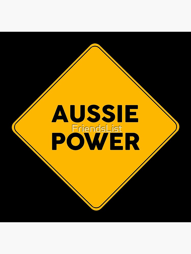 "Aussie Power | Car Stickers | Warning Sign" Poster for Sale by ...