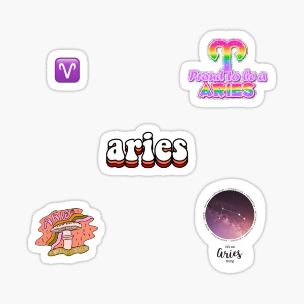 "Aries pack " Sticker for Sale by DestinyDoodless | Redbubble