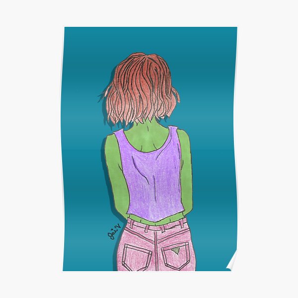 "Alien Girl" Poster by JaiValArt | Redbubble