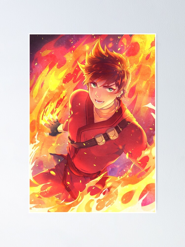 "Master of Fire" Poster by neko-rina | Redbubble