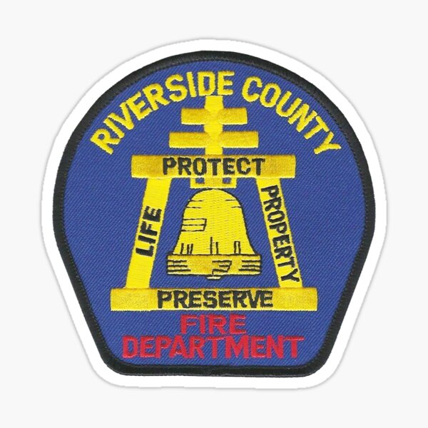 "Riverside County Fire Department" Sticker for Sale by lawrencebaird ...