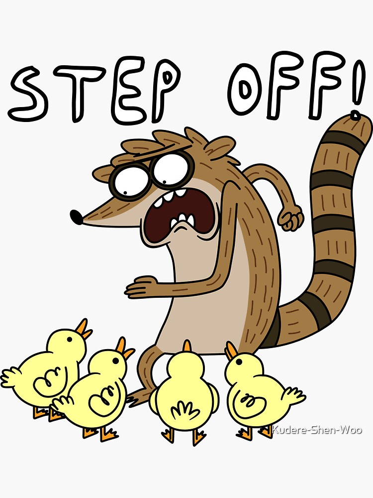 "Step Off!" Sticker for Sale by Kudere-Shen-Woo | Redbubble