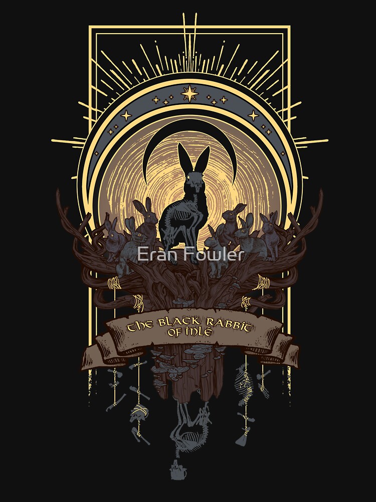 "The Black Rabbit of Inlé" T-shirt for Sale by eranfowler | Redbubble ...