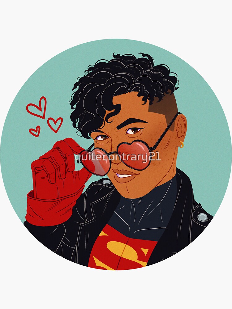 "love is stored in the superboy" Sticker for Sale by quitecontrary21 ...