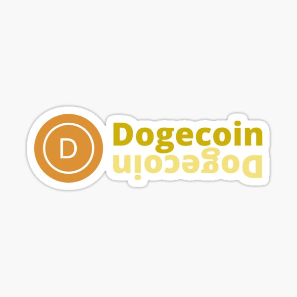"Dogecoin double" Sticker by Minimales7610 | Redbubble