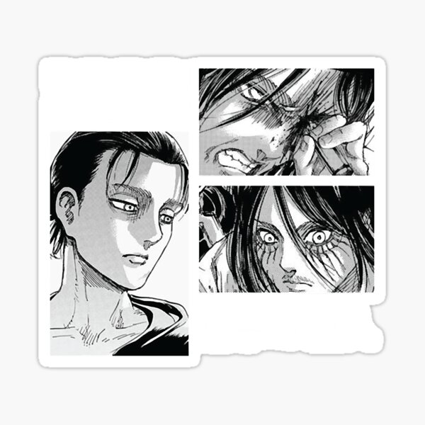 "Attack on titan Eren Yeager " Sticker by Marisol48 | Redbubble