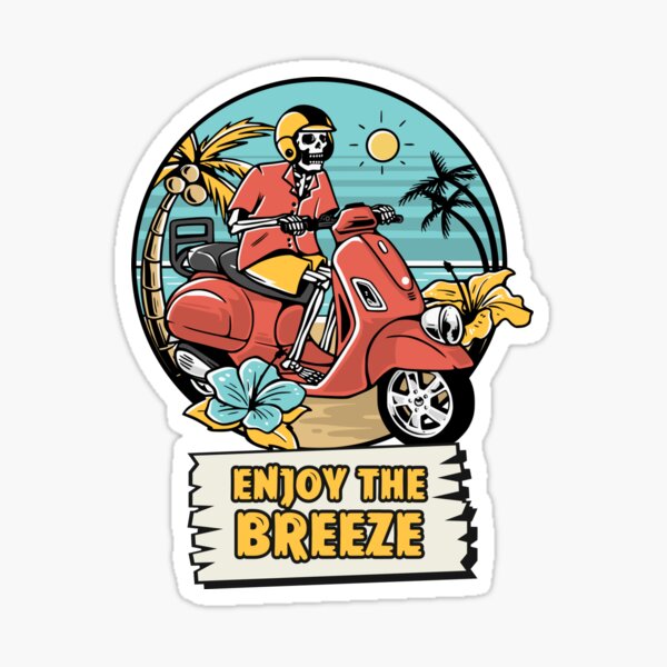 "Enjoy the breeze" Sticker for Sale by StateesMerch | Redbubble