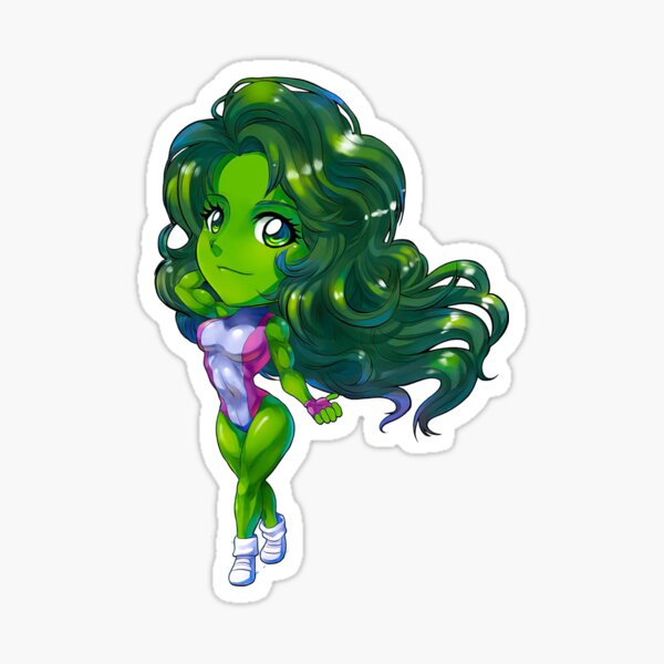 "She Hulk" Sticker for Sale by shop-DEC-ONE | Redbubble