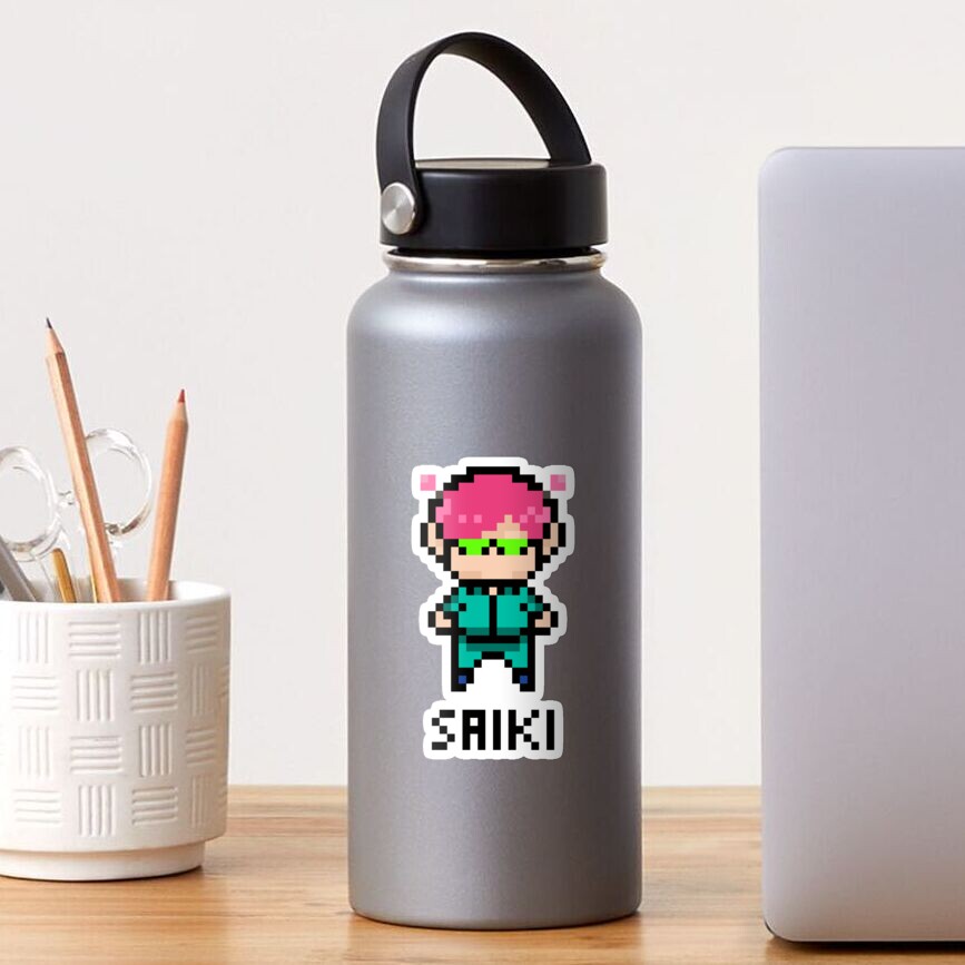 "Saiki Kusuo Pixel Art" Sticker for Sale by AnnaYenardi | Redbubble