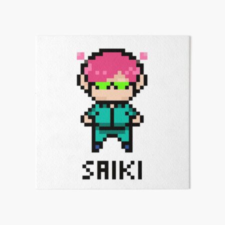"Saiki Kusuo Pixel Art" Art Board Print for Sale by AnnaYenardi | Redbubble