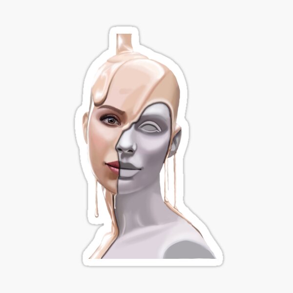 "Two Faced" Sticker for Sale by JunkDrawerArt | Redbubble