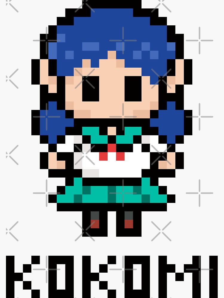 "Teruhashi Kokomi Saiki K Pixel Art" Sticker for Sale by AnnaYenardi ...