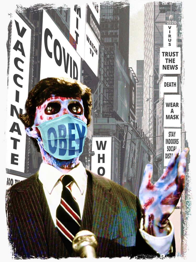 "They Live, Obey The Rules, Wear Your Covid Face Mask Classic" Sticker ...