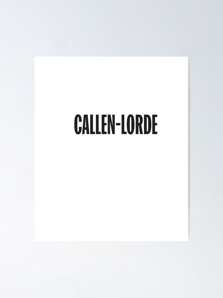 "Lorde logo" Poster for Sale by thuhanhshop | Redbubble