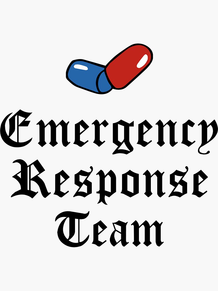 "Emergency Response Team" Sticker by makcreations21 | Redbubble