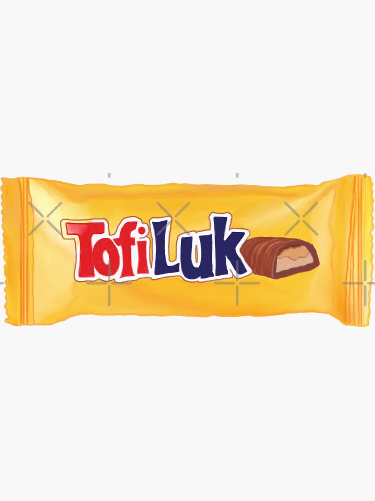 "TofiLuk Chocolate Bar" Sticker for Sale by Fa-designs | Redbubble