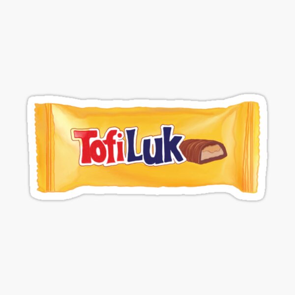 "TofiLuk Chocolate Bar" Sticker for Sale by Fa-designs | Redbubble