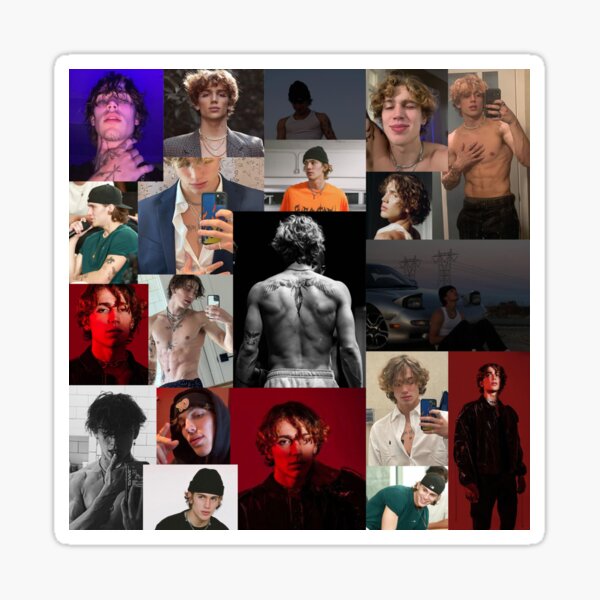 Pegatina «Collage de Vinnie Hacker» de Figureme | Redbubble