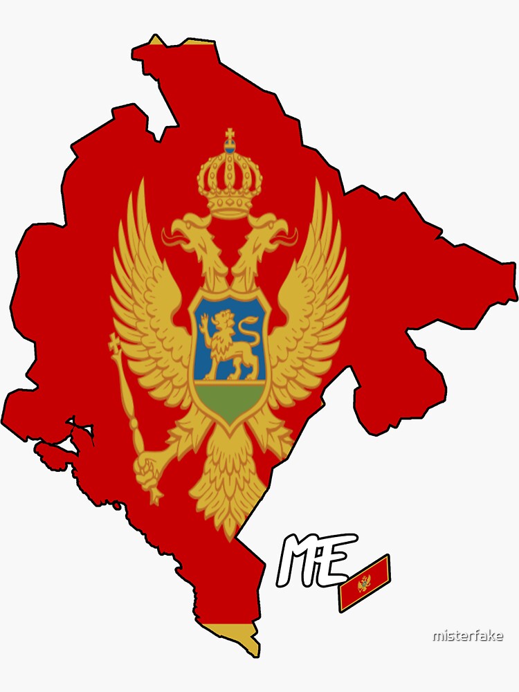 "Montenegro" Sticker for Sale by misterfake | Redbubble
