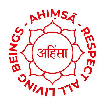 "Ahimsa Non Violence" Sticker for Sale by designandclouds | Redbubble