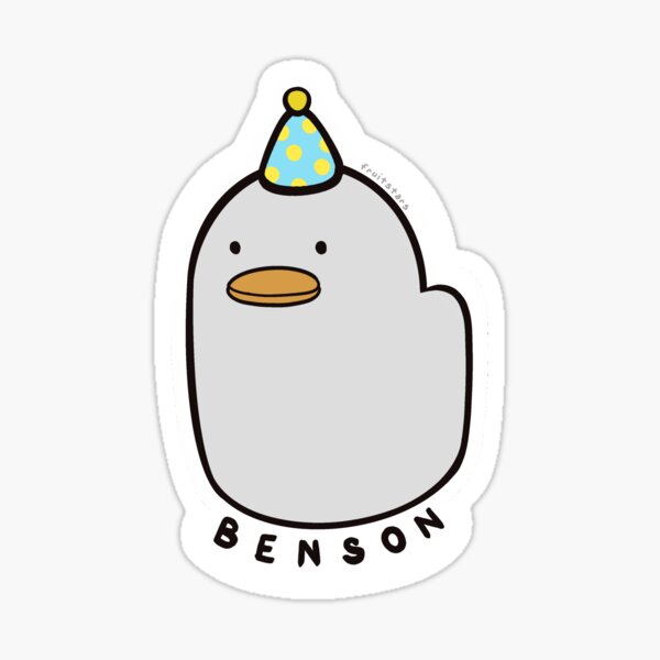 "Party Benson" Sticker for Sale by fruitstars | Redbubble