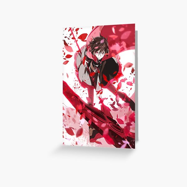 "Ruby Rose RWBY" Greeting Card for Sale by Angmarysh | Redbubble