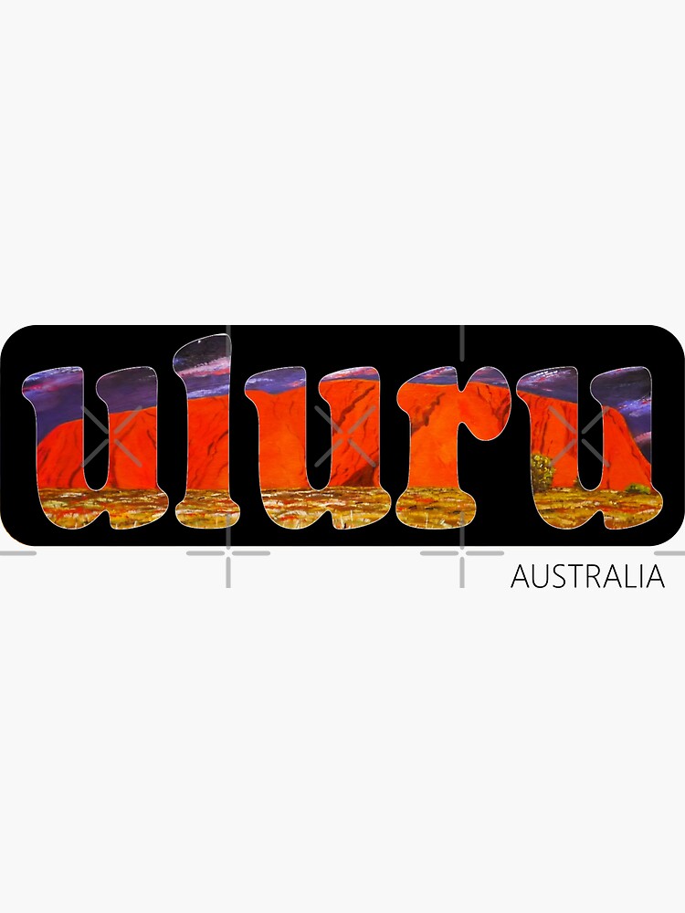 "Uluru Australia" Sticker for Sale by slimbirdy | Redbubble