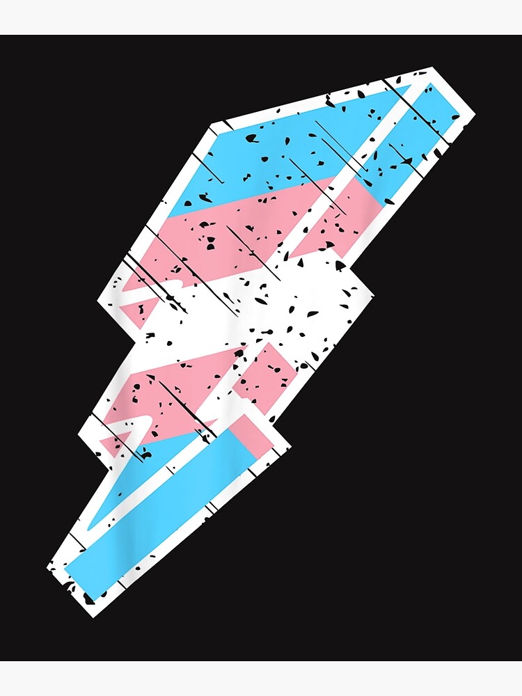 "Transexual Pride Lightning Bolt Cute Trans LGBTQ Parade" Photographic ...