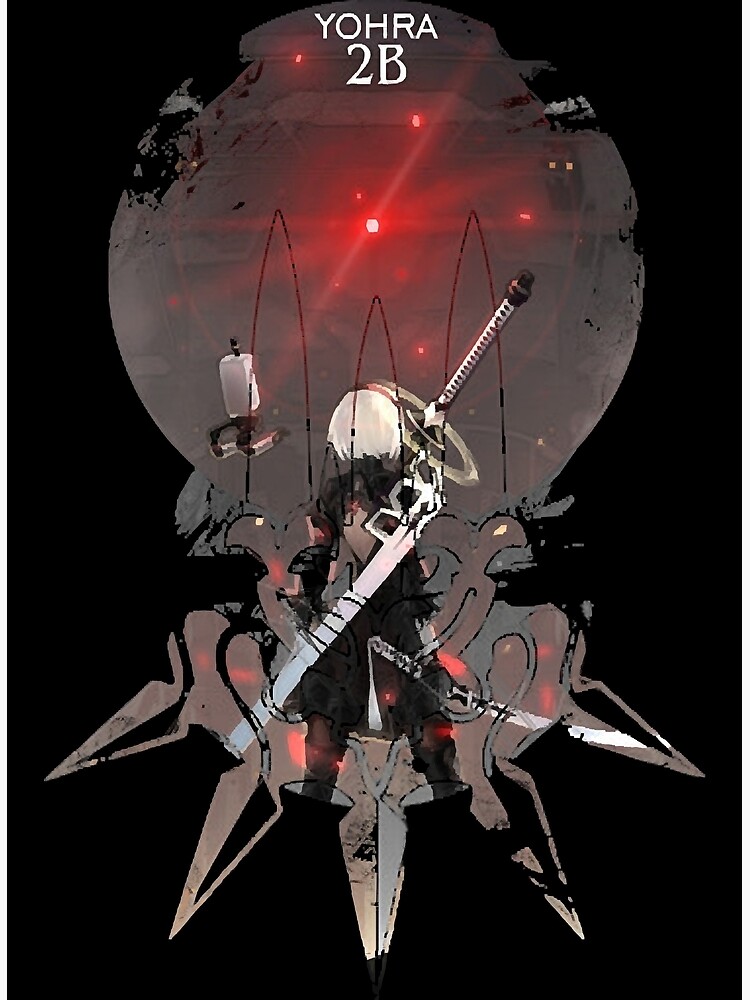 "2B Nier Automata Yohra battle " Poster by uonRayhel | Redbubble