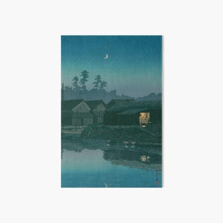 "Fishing Village, Arai, Enshu (1931) by Hasui Kawase 川瀬 巴水" Art Board ...