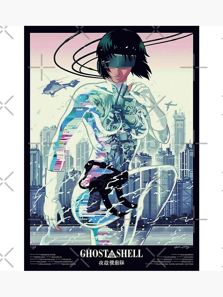 "Ghost in the shell Japanese action movie poster" Poster for Sale by ...