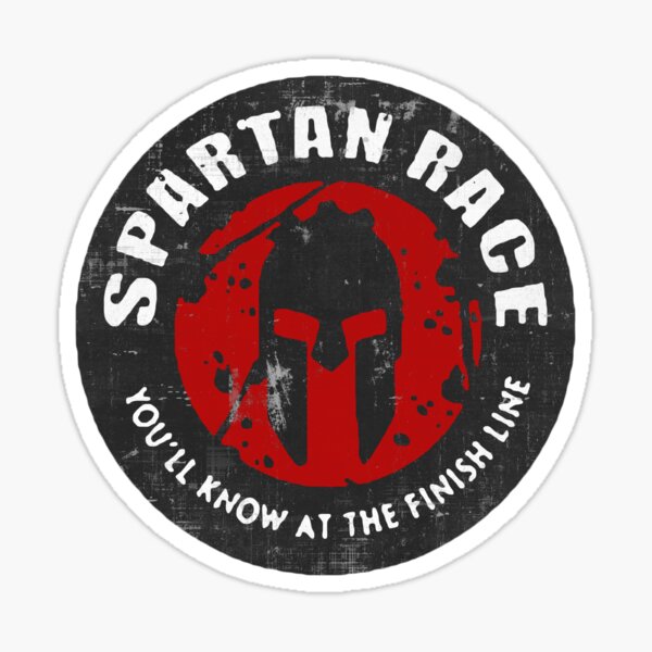 "SPARTAN RACE TEAM" Sticker for Sale by ScabbySnow | Redbubble