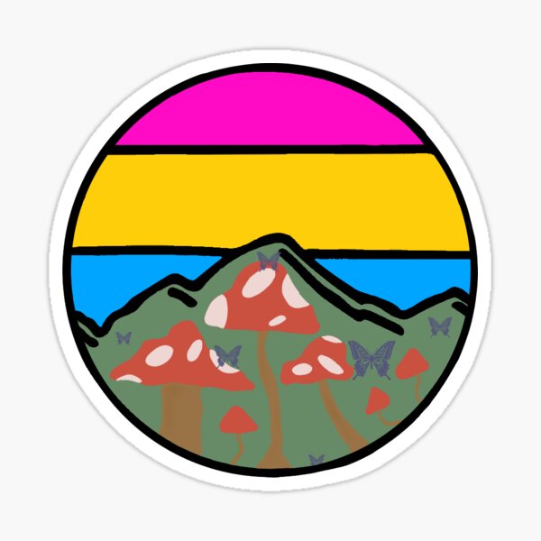 "Pansexual pride flag circle " Sticker for Sale by rafrench-06 | Redbubble