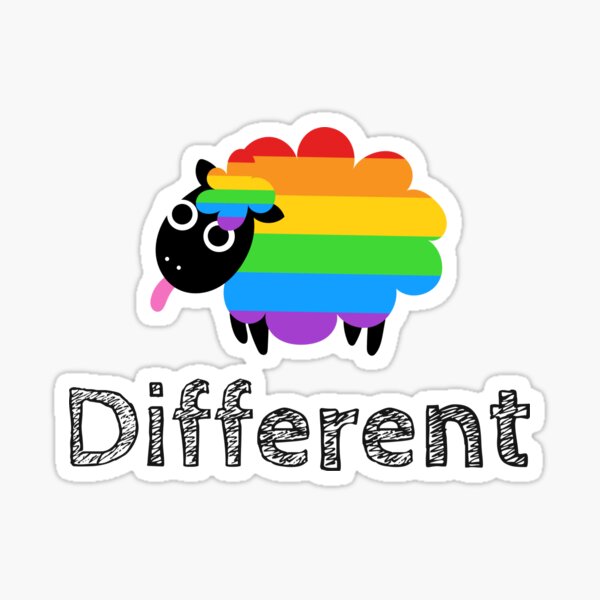 "Rainbow Sheep" Sticker for Sale by KhriShop | Redbubble