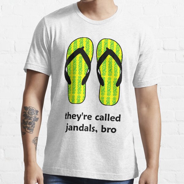 "Jandals Bro" Essential T-Shirt for Sale by nnifty | Redbubble