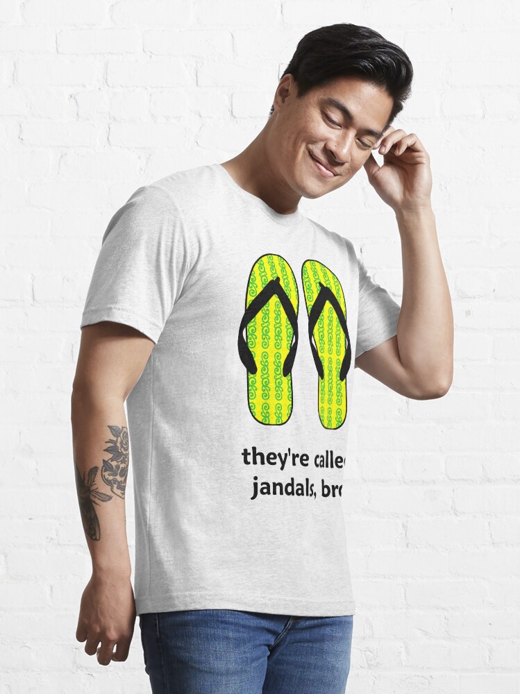 "Jandals Bro" Essential T-Shirt for Sale by nnifty | Redbubble