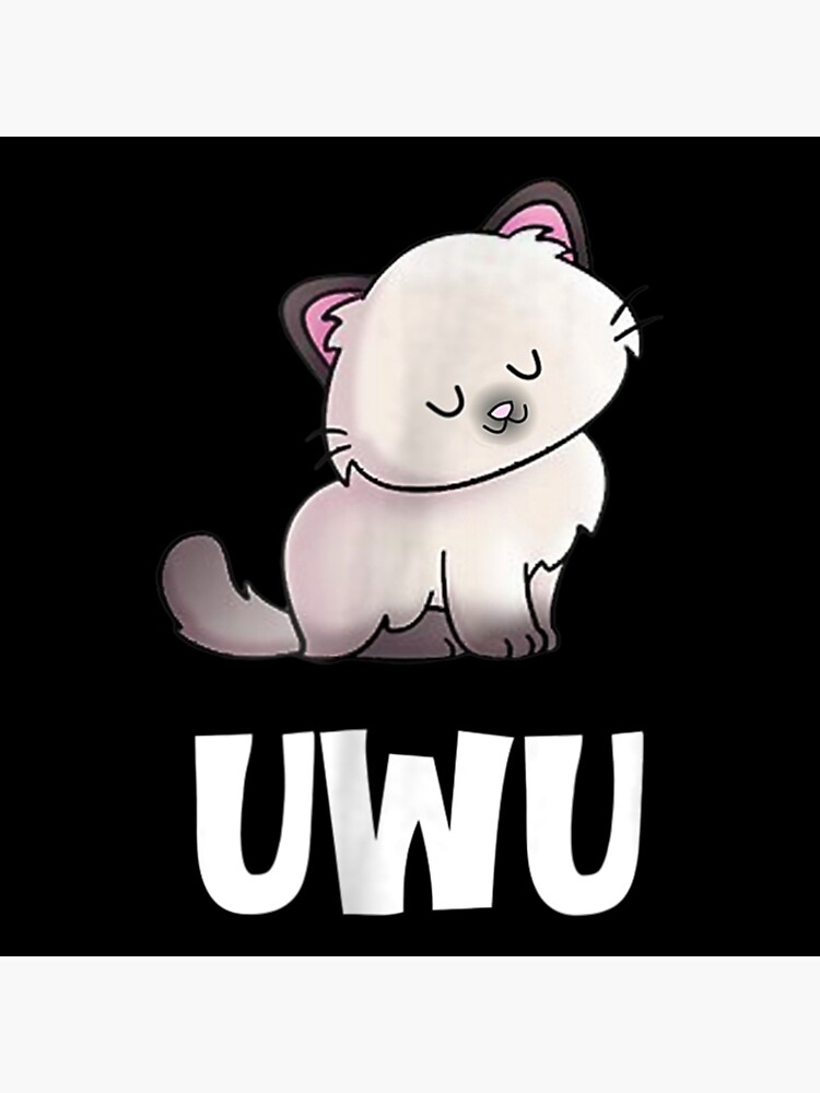 "uWu Kawaii Siamese Kitten Cute" Poster by mariahsterlin | Redbubble